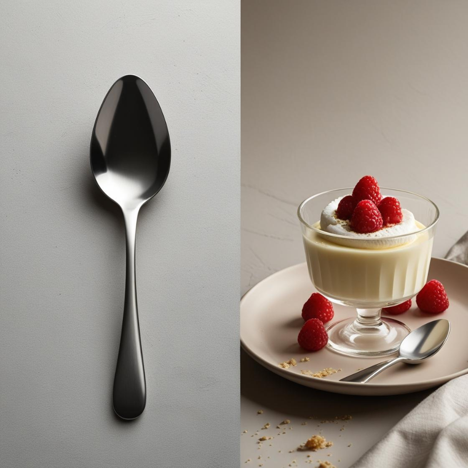 Stainless Steel Dessert Spoons, High Quality Table Spoons Set of 12