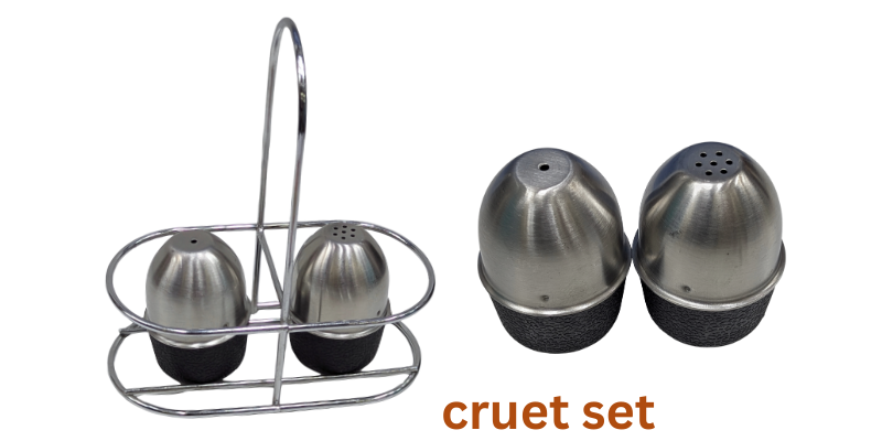 Refillable Cruet Set, 2-Piece Seasoning Set with Holder | Finechef ...
